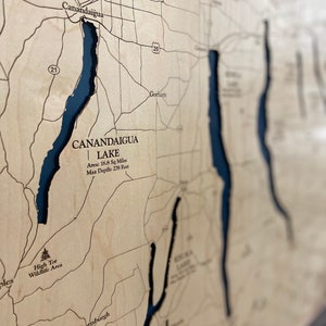 Webb Lake Map 3D Lake Map Wood Lake Map Custom Lake Map - Etsy