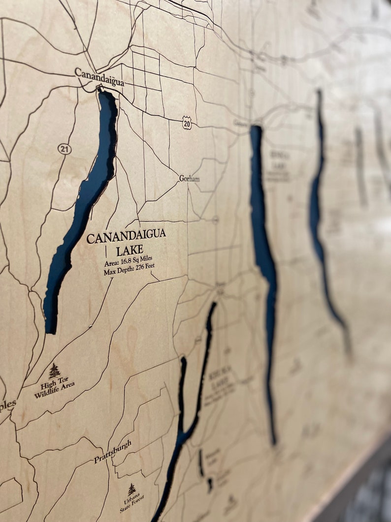 Wood Creek Lake Map 3D Map Wood Lake Map Custom Lake Map - Etsy