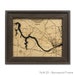 Pickwick Lake, Custom Wood Map, Lake Map, 3D Wall Art, Contour Map ...
