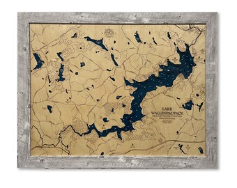 Lake Wallenpaupack Custom Map - Etsy
