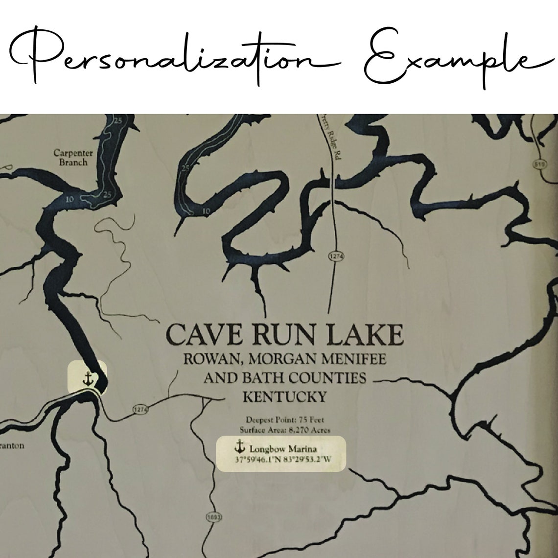 Lake Eufaula Custom Wood Map Eufaula Map Lake Map 3D Wall | Etsy