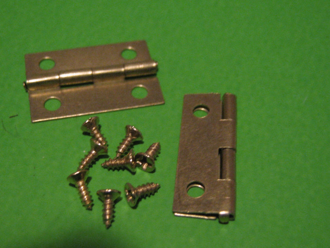 Small Hinges 16x24mm Metal For Small Box Dollhouse Jewelry Etsy