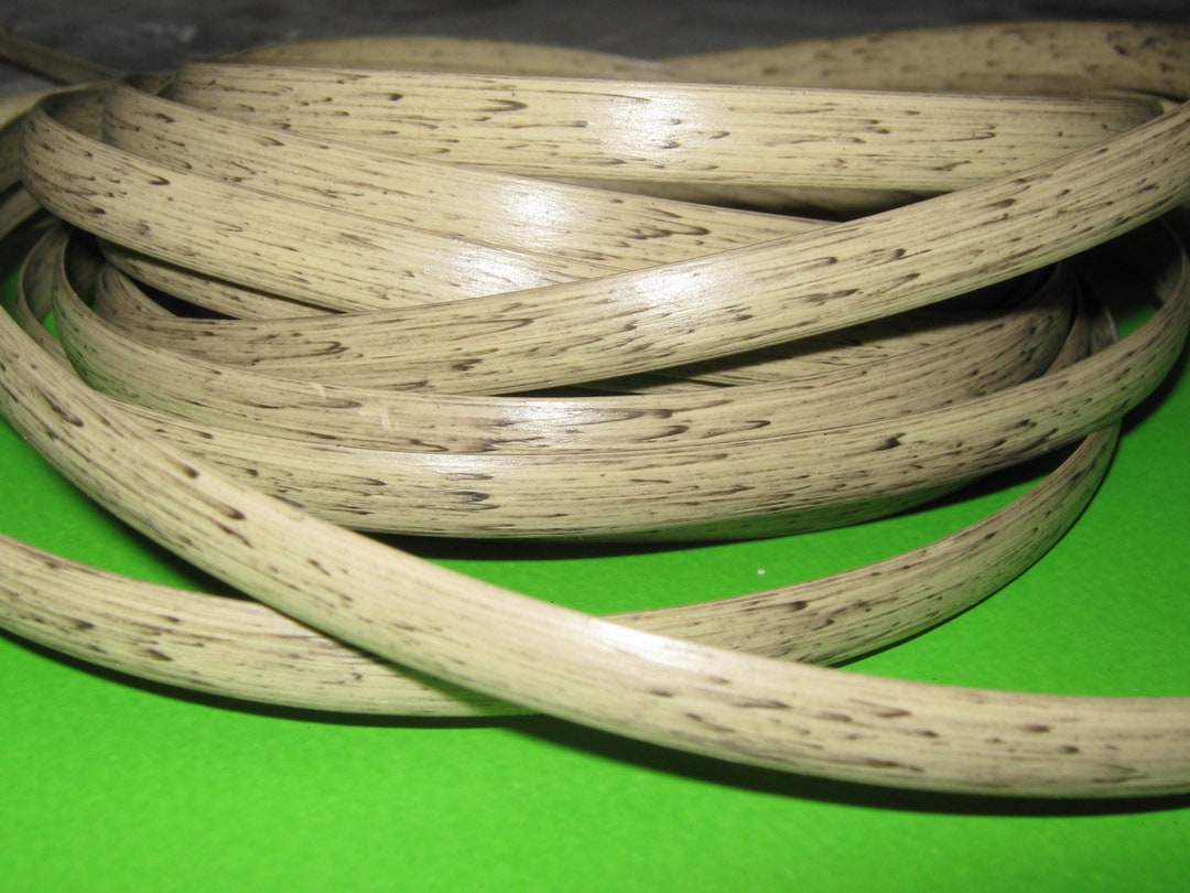 DARK CREAM / BEIGE Flat Synthetic Rattan Weaving Material Plastic ...