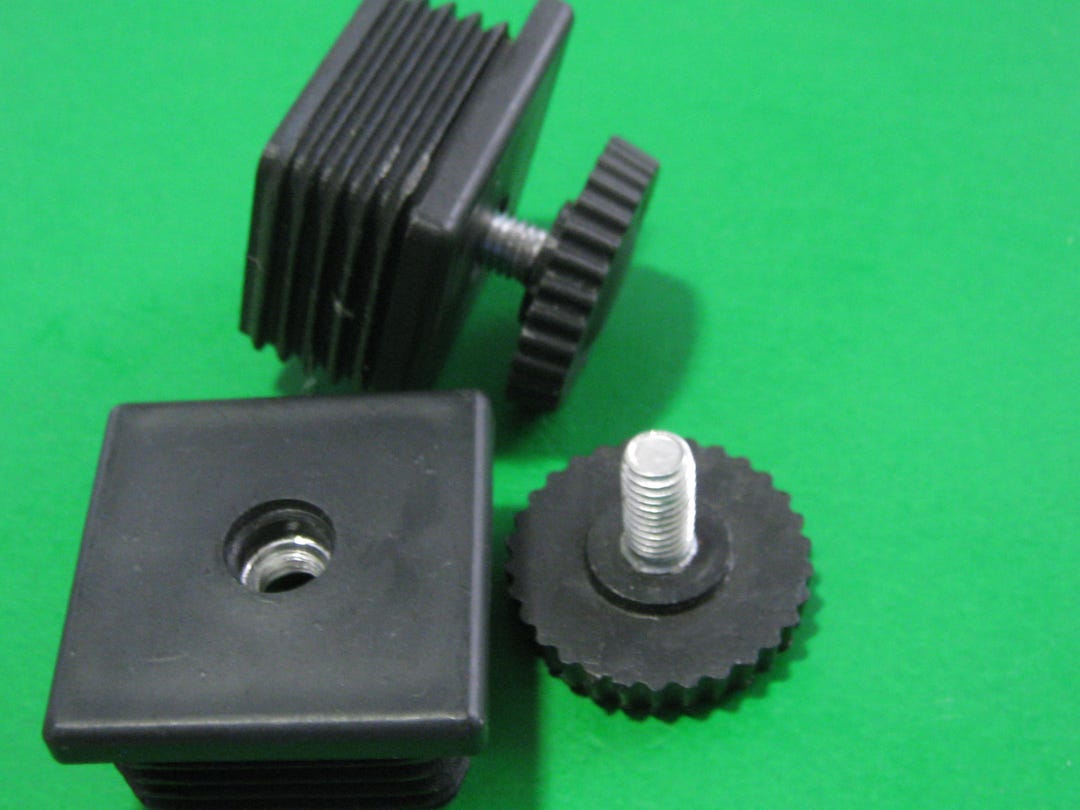 Leveling Feet 38x38mm Square Tube Insert Adjustable Furniture Glide for ...