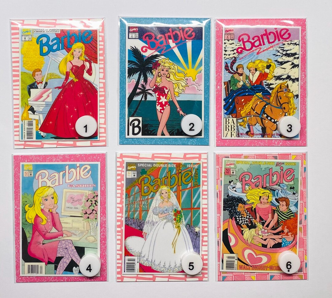 Vintage Barbie Magazine Cover Fridge/ Memo Board Magnets - Various ...