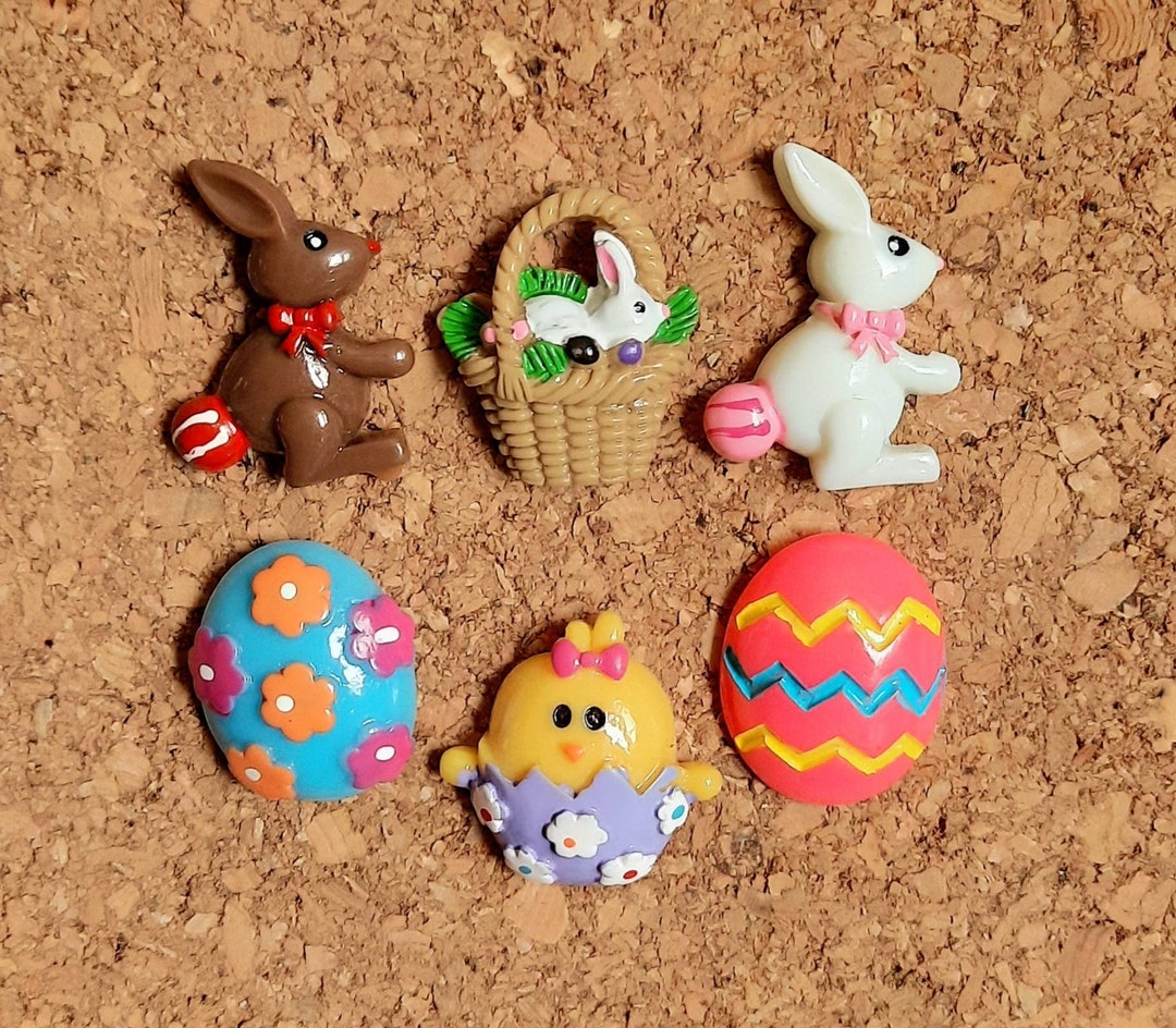 Easter Chick, Bunny, Egg Themed Push Pins/thumb Tacks/drawing Pins for ...