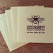 Set of 5 Hand-stamped Vintage Bingo Card 4 X 4 Ivory Square - Etsy