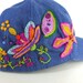 Hand Embroidered Floral Design Boho Style Baseball Hat/cap. - Etsy