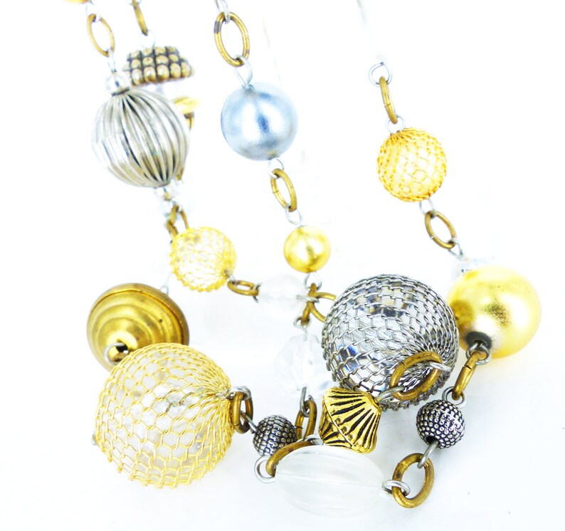 Vintage Old Hollywood Glam Bauble Extra Long Strand Necklace. - Etsy