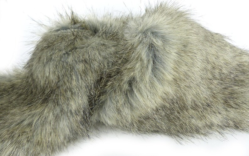 Reversible Faux Fur Neck Wrap, Lined in a Beautiful Chocolate Brown ...