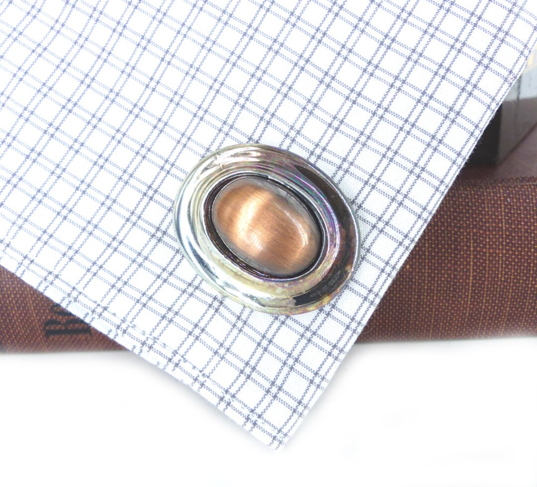 French Cuff Sexy Modern Statement Cufflinks for Women. Metallic Bronze ...