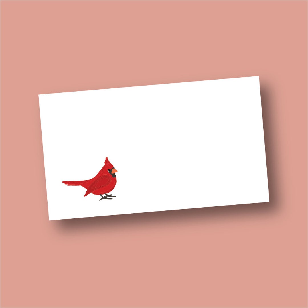 Cardinal Red Bird Bitty Notes Set of 15 Small Notecards | Lunchbox ...