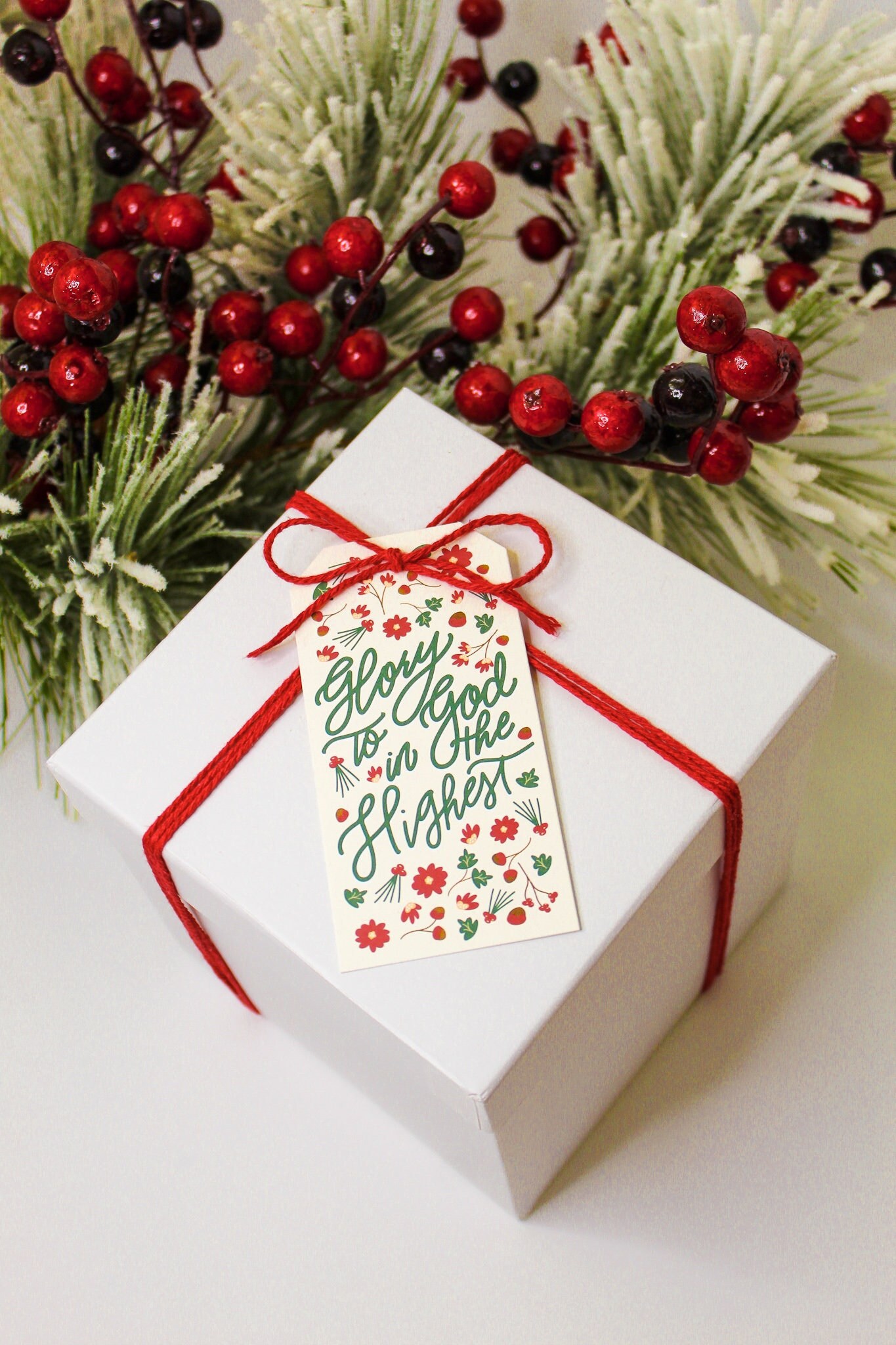 Glory to God in the Highest | Set of 8 Holiday Christmas Gift Tags With ...