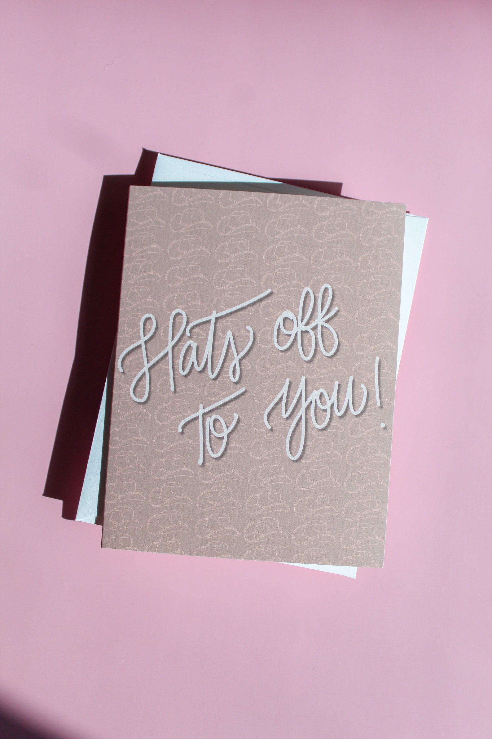 Hats off to You! Greeting Card With Cowboy Hat | Country Western Card ...