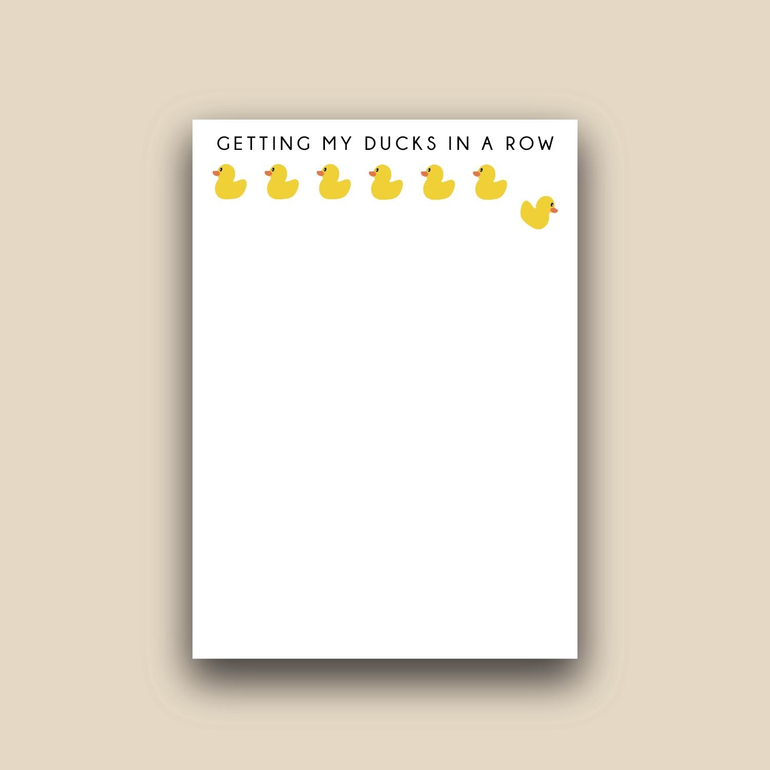 Getting My Ducks in a Row Notepad | Funny Office Supplies, Funny ...