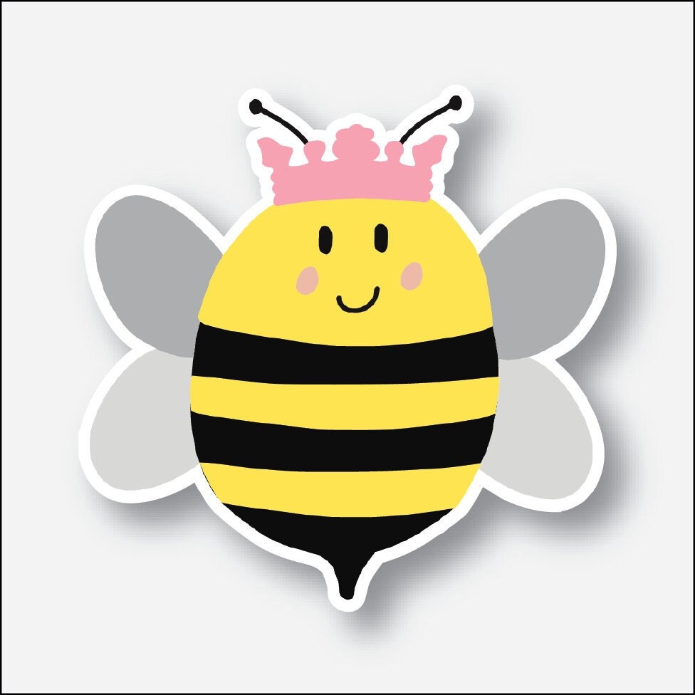 Queen Bee Sticker Mother's Day Cute Sticker for Girl - Etsy
