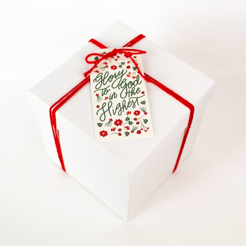 Glory to God in the Highest | Set of 8 Holiday Christmas Gift Tags With ...