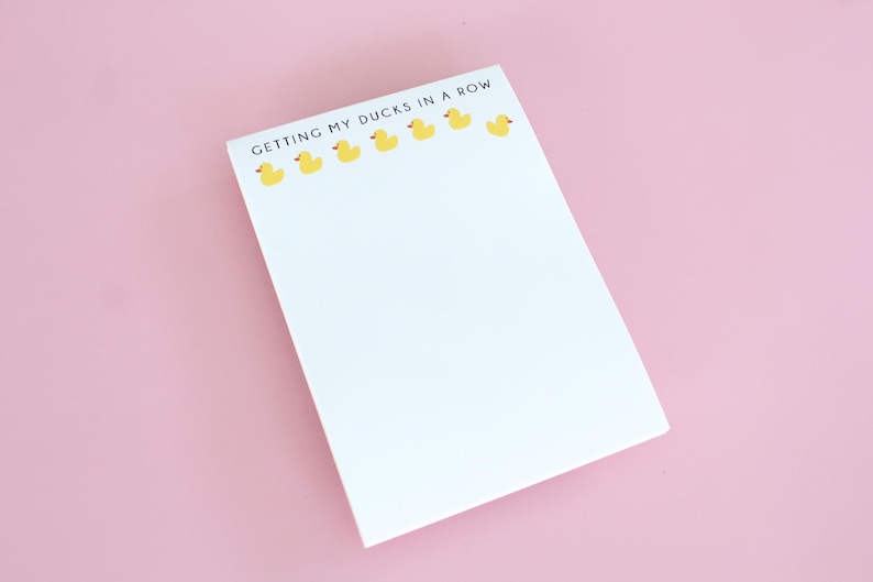 Getting My Ducks in a Row Notepad | Funny Office Supplies, Funny ...