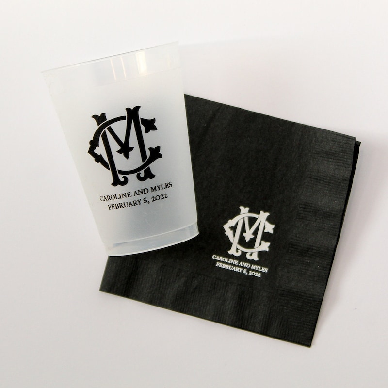 Monogram Cups - Etsy