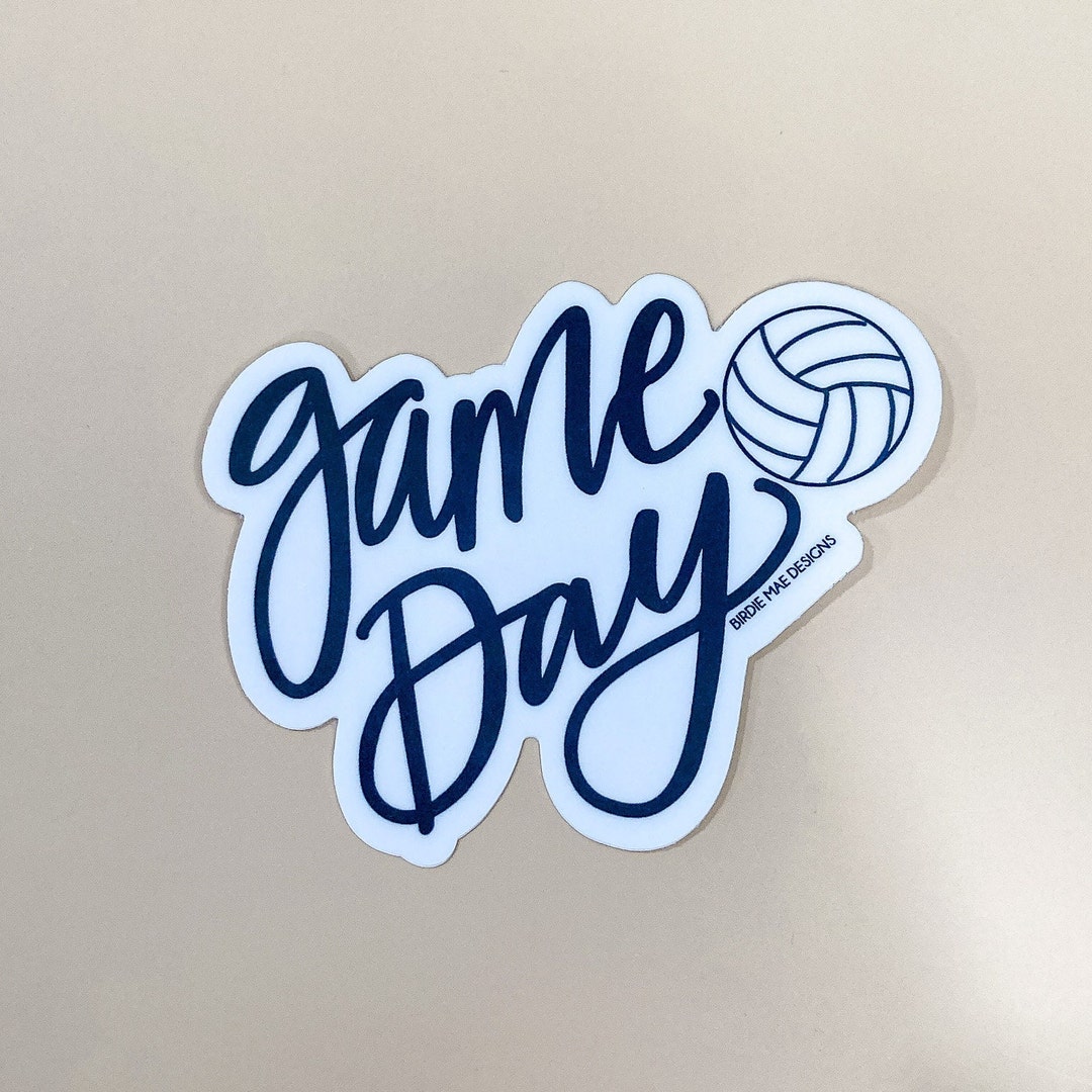 Volleyball Game Day Sticker | High School Volleyball Team, Vinyl ...
