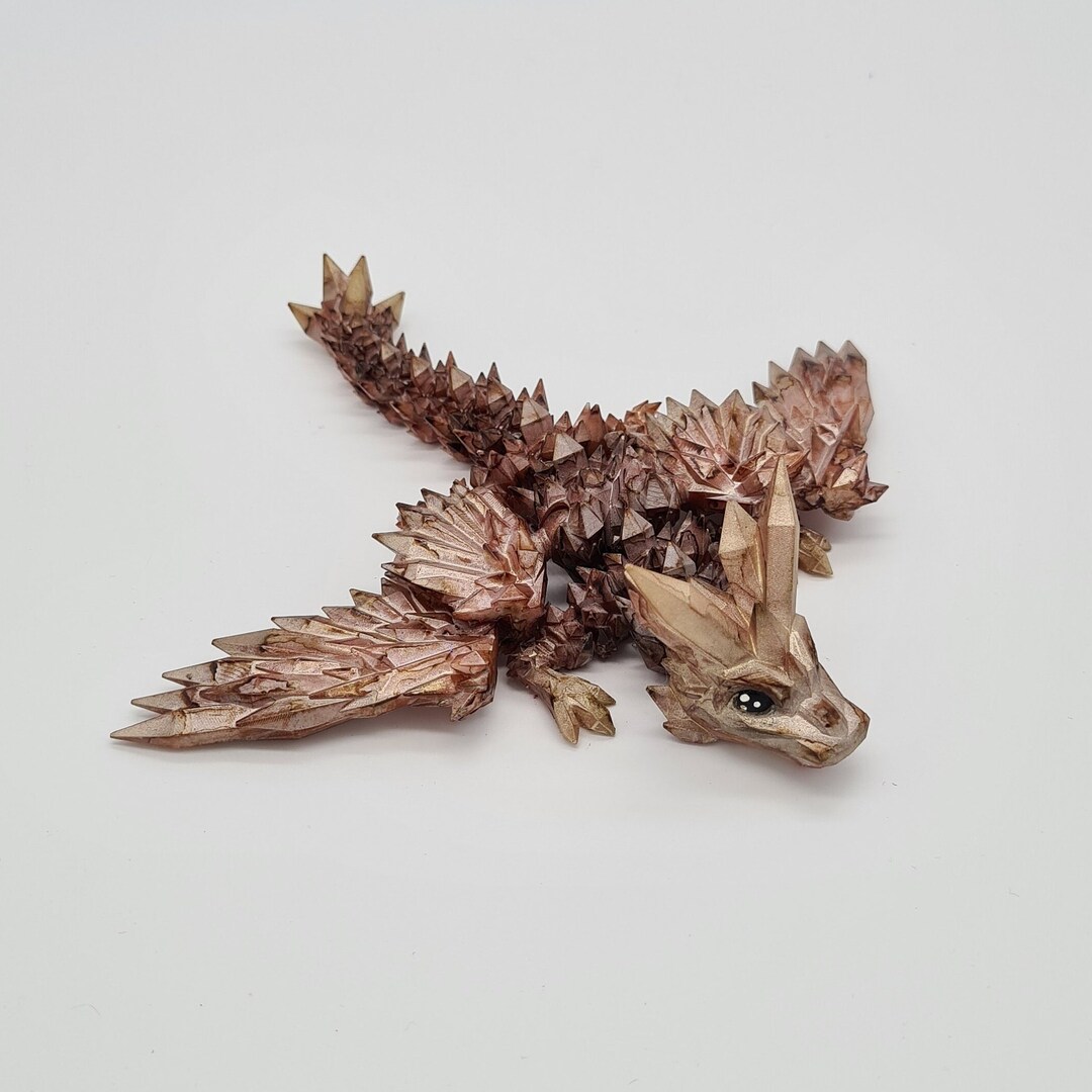 3d Printed UV Resin Tiny Articulated Crystalwing Dragon - Etsy