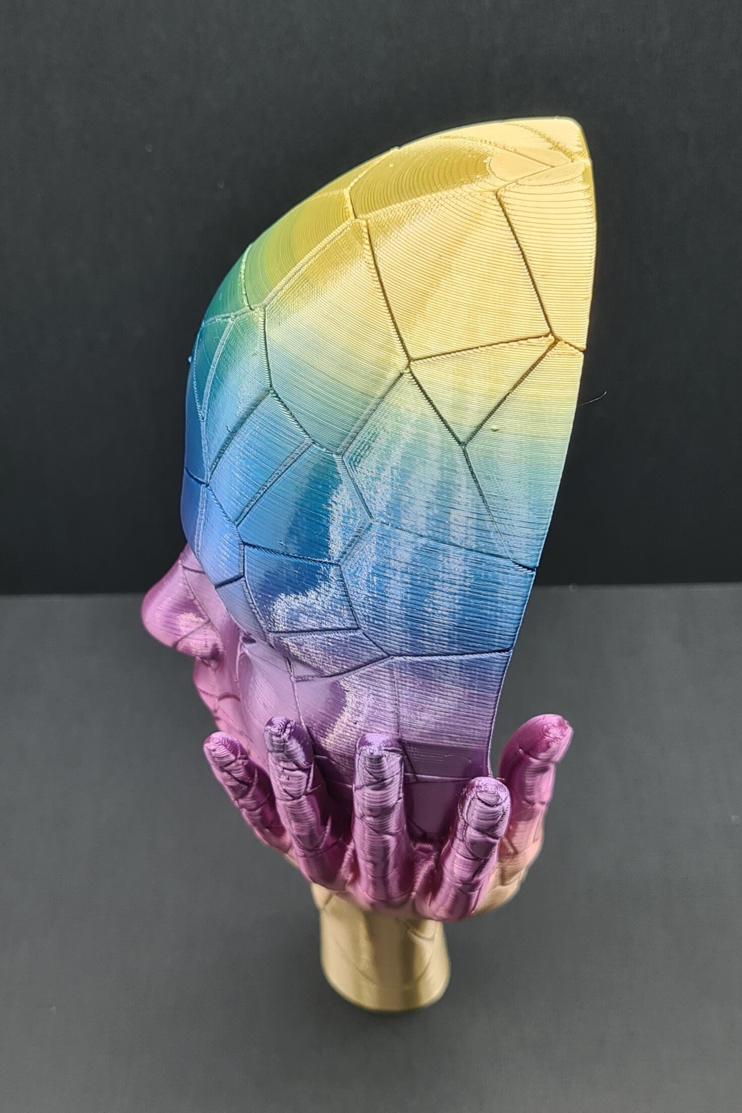 Cracked 'amber Statue Model 3D Printed Rainbow Silk PLA - Etsy Australia