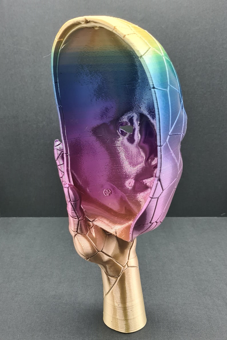 Cracked 'amber Statue Model 3D Printed Rainbow Silk PLA - Etsy Australia