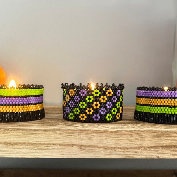 Beaded Tea Light Covers - Etsy