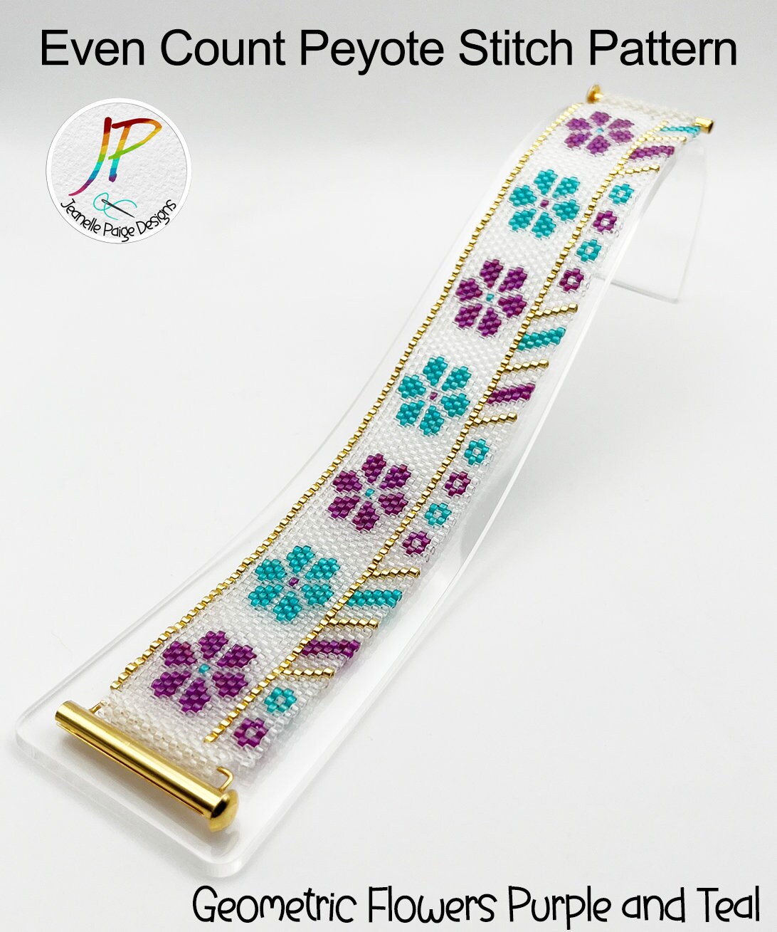 Peyote Beaded Bracelet Pattern Peyote Stitch Pattern Miyuki - Etsy