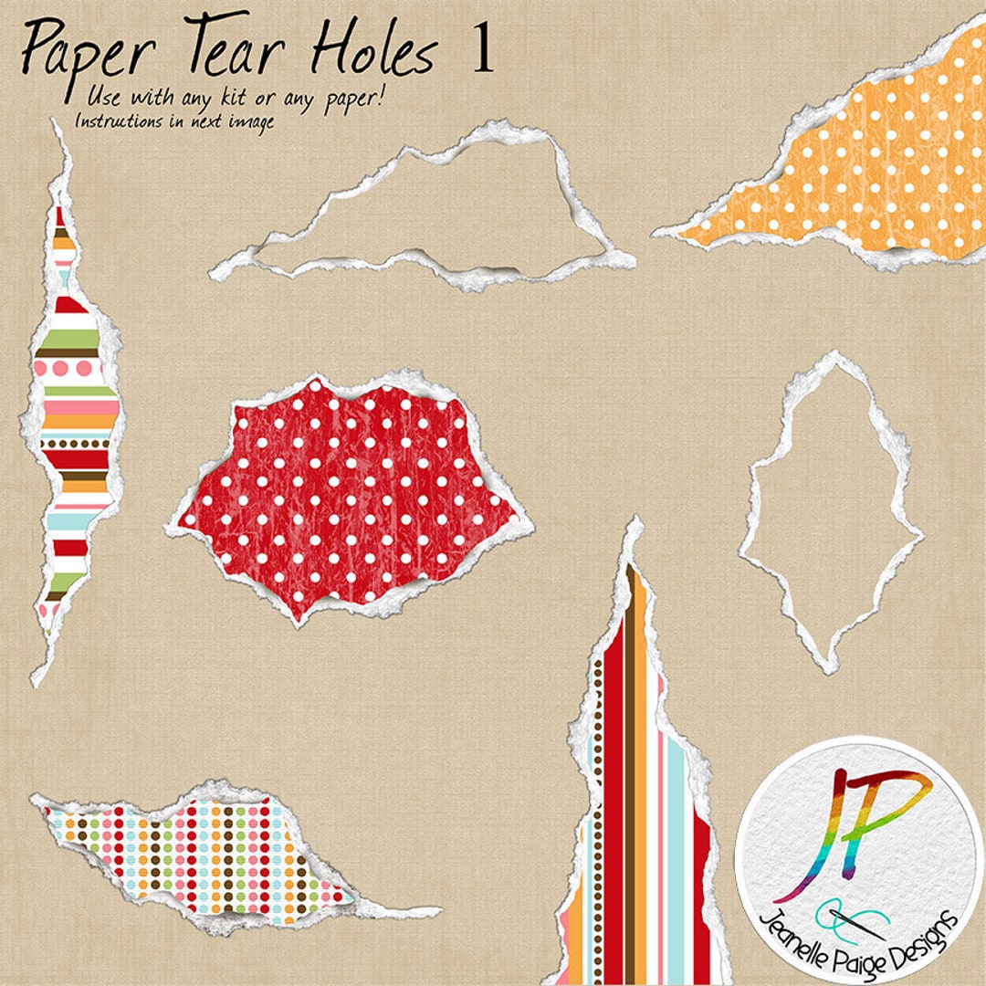 Torn Paper Edge, Scrapbooking Png,digital Graphics, Digital Scrapbook ...