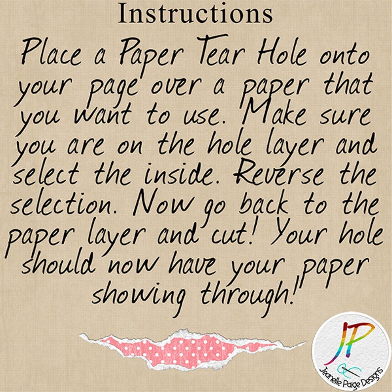 Torn Paper Edge: Digital Scrapbooking Graphics (PNG) - Etsy