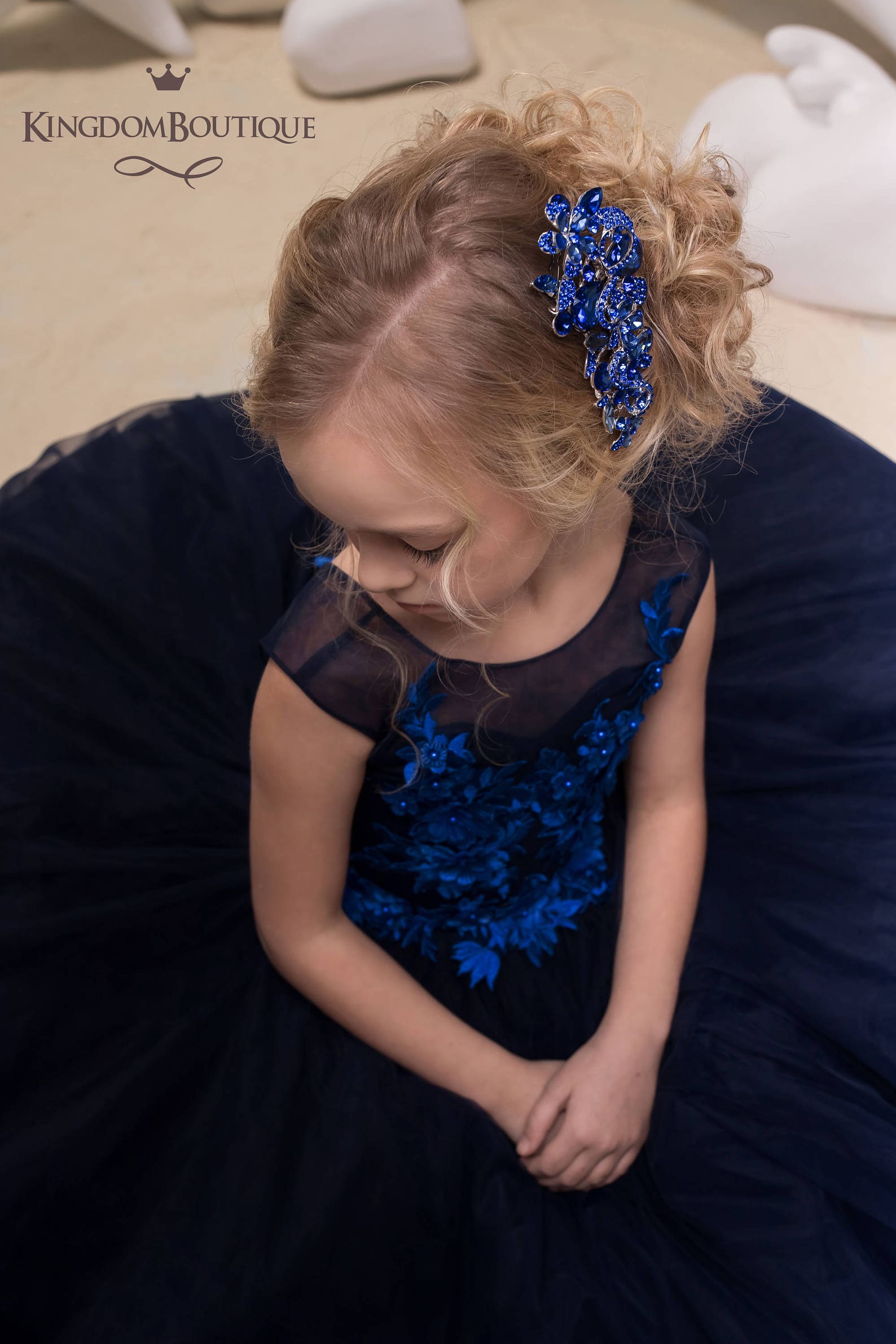 Navy Blue Tulle Dress Birthday Wedding Party Bridesmaid Etsy
