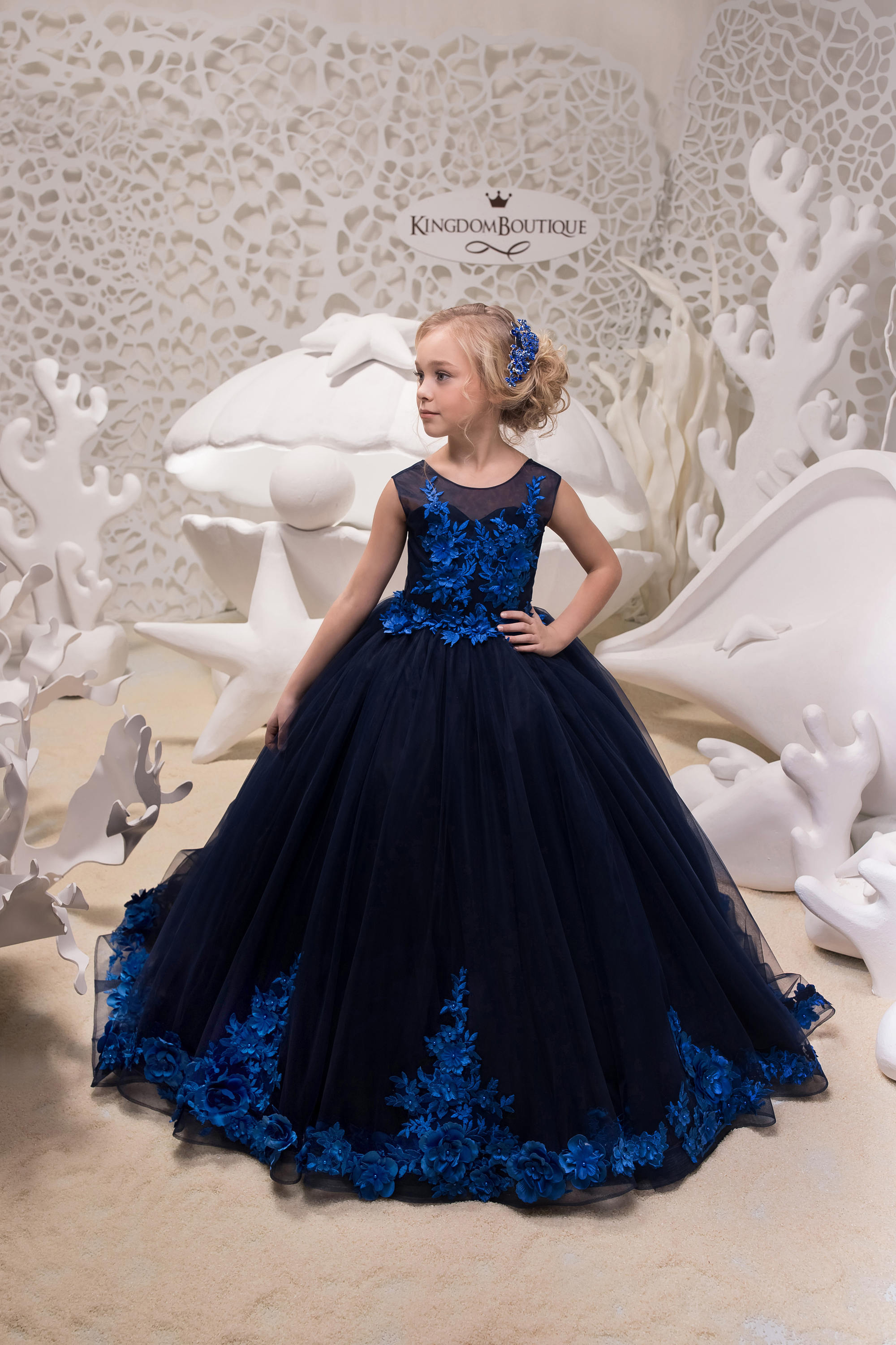 Navy Blue Tulle Dress Birthday Wedding Party Bridesmaid Etsy Uk