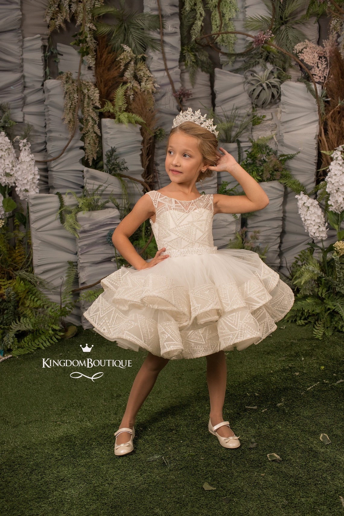 Ivory Tulle Formal Flower Girl Dress for Special Occasion - Etsy
