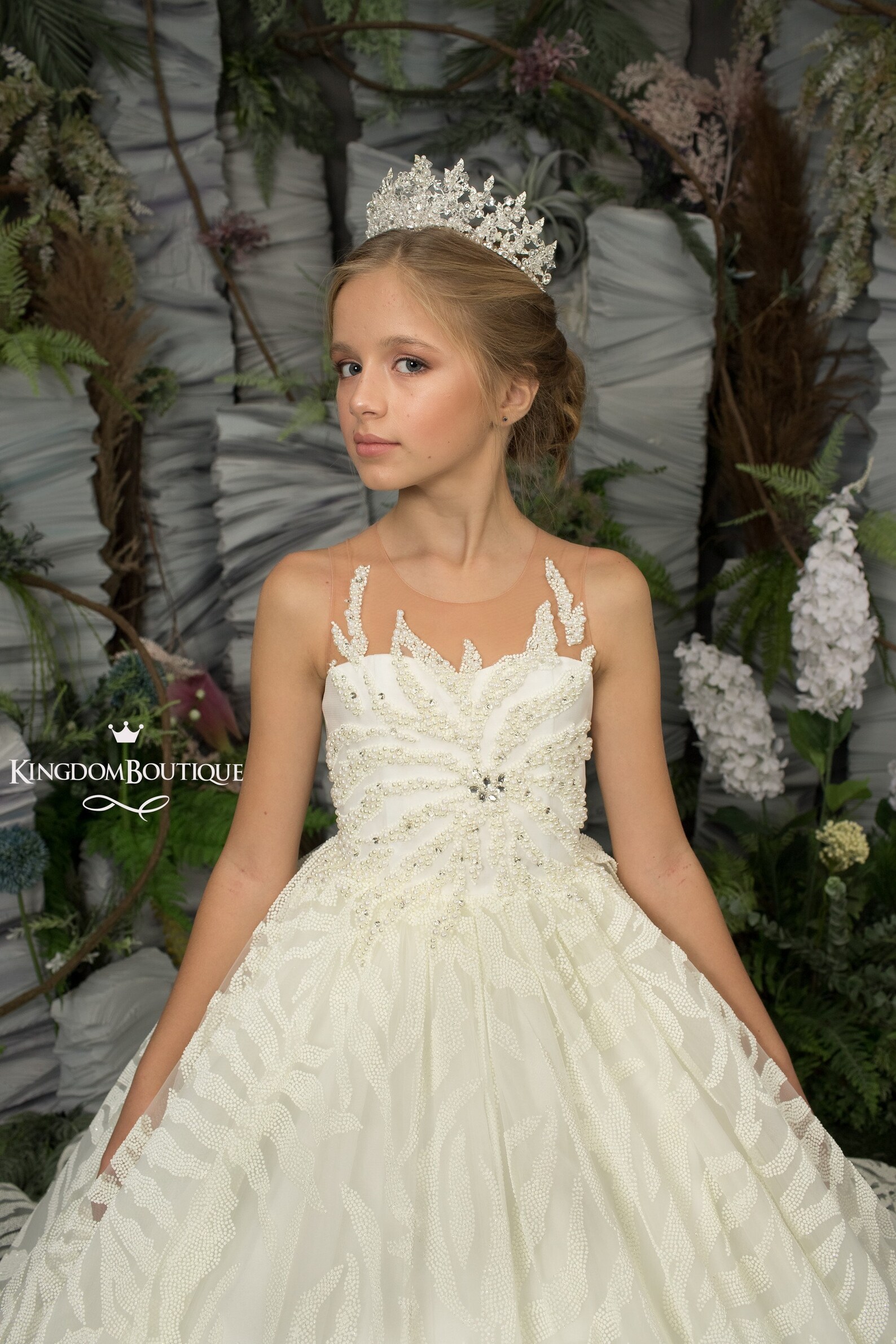 Ivory Tulle Formal Flower Girl Dress for Special Occasion - Etsy