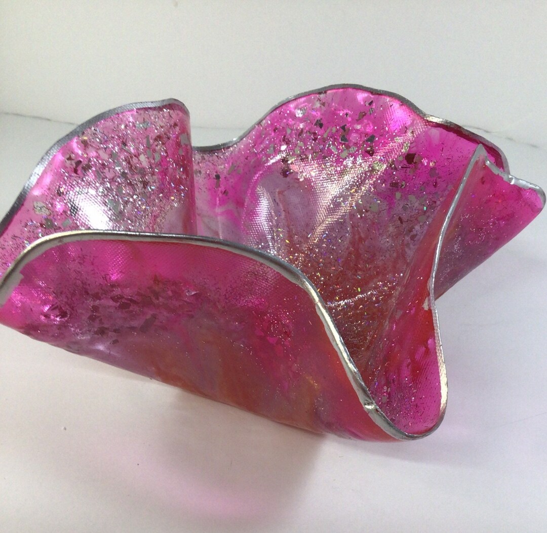 Flamingo Pink Free Form Bowl - Etsy