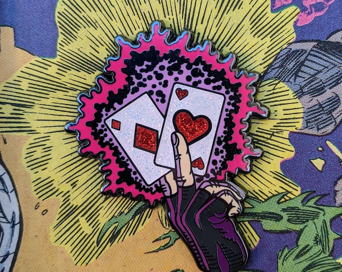 Gambit Kinetic Cards Lapel Pin X-men - Etsy