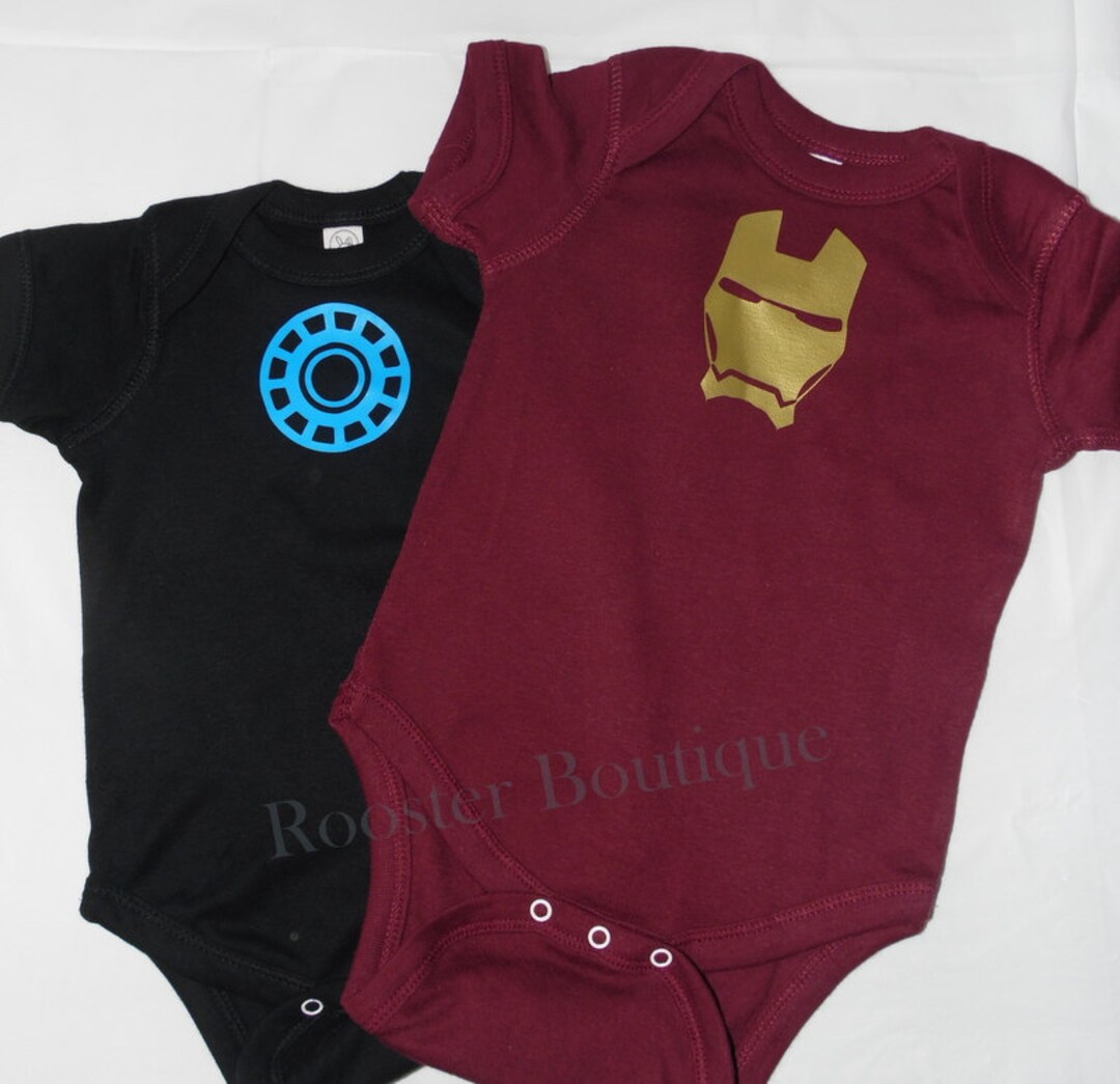 Superhero, Iron Man, Arc Reactor Baby Infant One Piece, Super Hero - Etsy