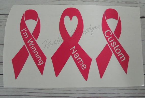 Cancer Awareness Ribbon Customize Personalized Decal Car | Etsy