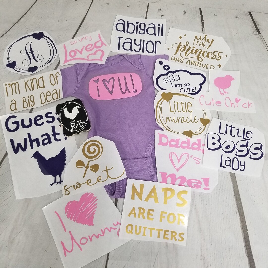 Baby Girl, Decorating Station Iron on Transfers, Personalized, Baby ...