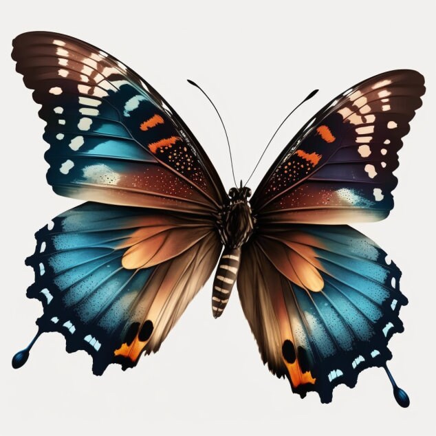 Colorful Collection of 9 Butterfly Clip Art Designs AI Generated - Etsy