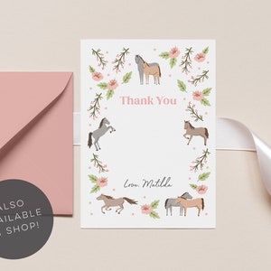 Girls Horse Theme Cupcake Toppers, DIY Round Pony Party Cupcake Toppers ...