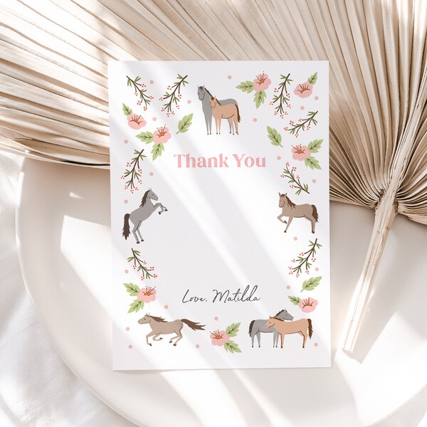 Horse Thank You Note - Etsy
