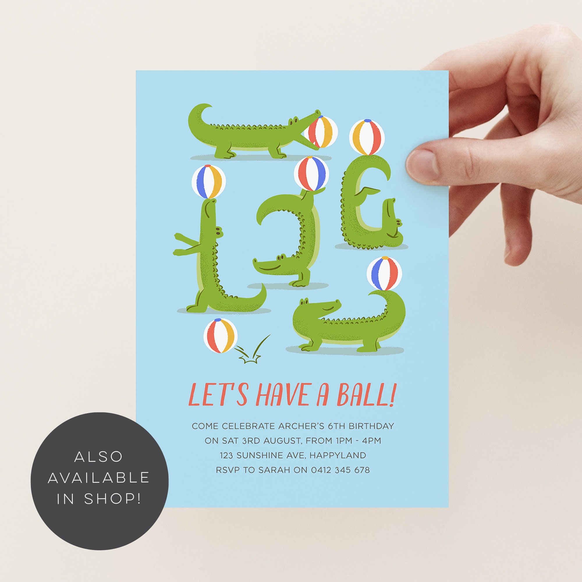 Crocodile Favor Tag Template: Editable Alligator Party Tags (digital ...