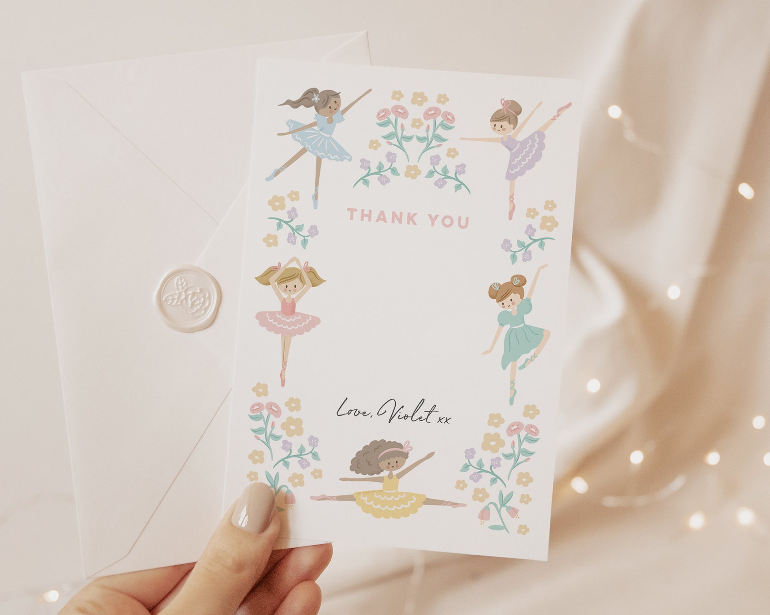 Editable Ballerina Thank You Card Ballet Party Thank You - Etsy Australia