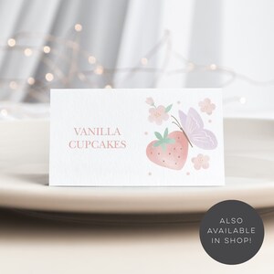 Editable Strawberry Sign, Strawberry Party Sign, Berry Sweet Sign ...