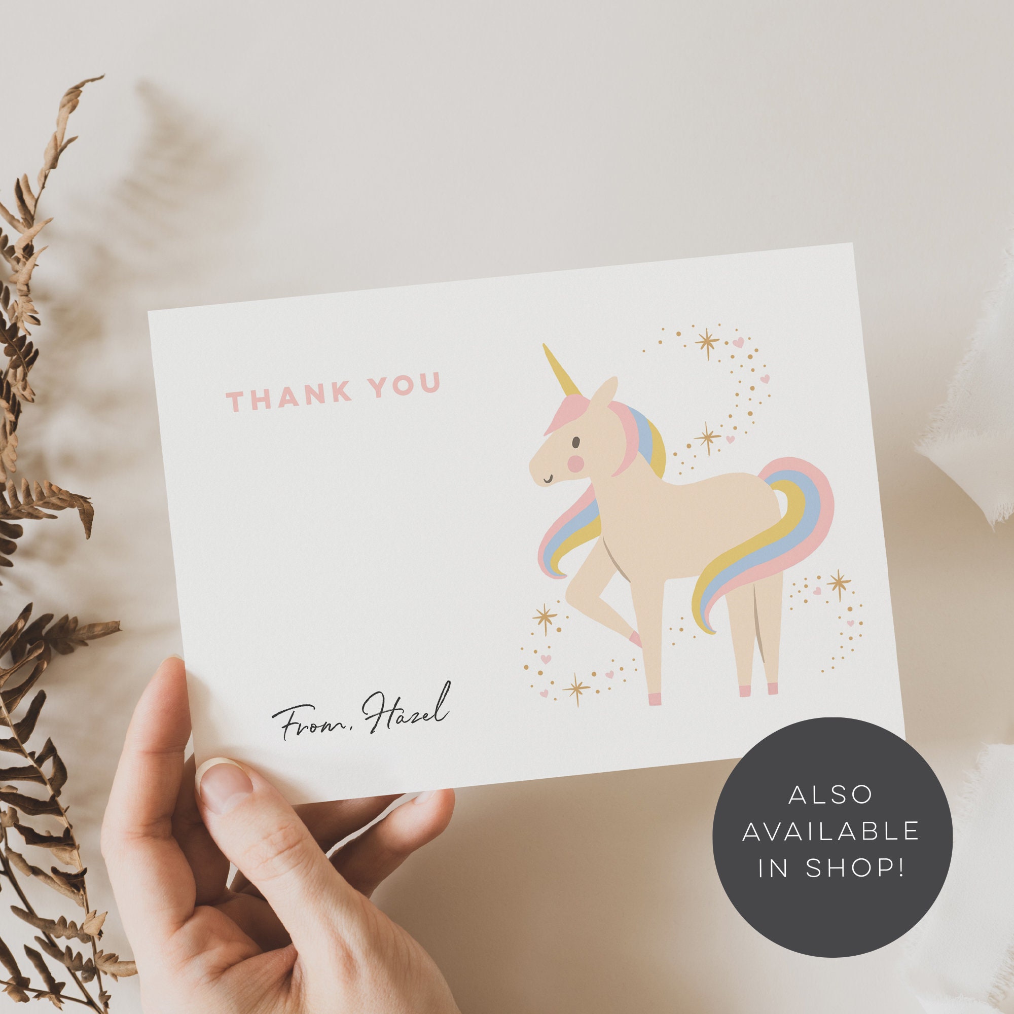 Editable Rainbow Unicorn Favor Tags: Magical Party Template (digital ...