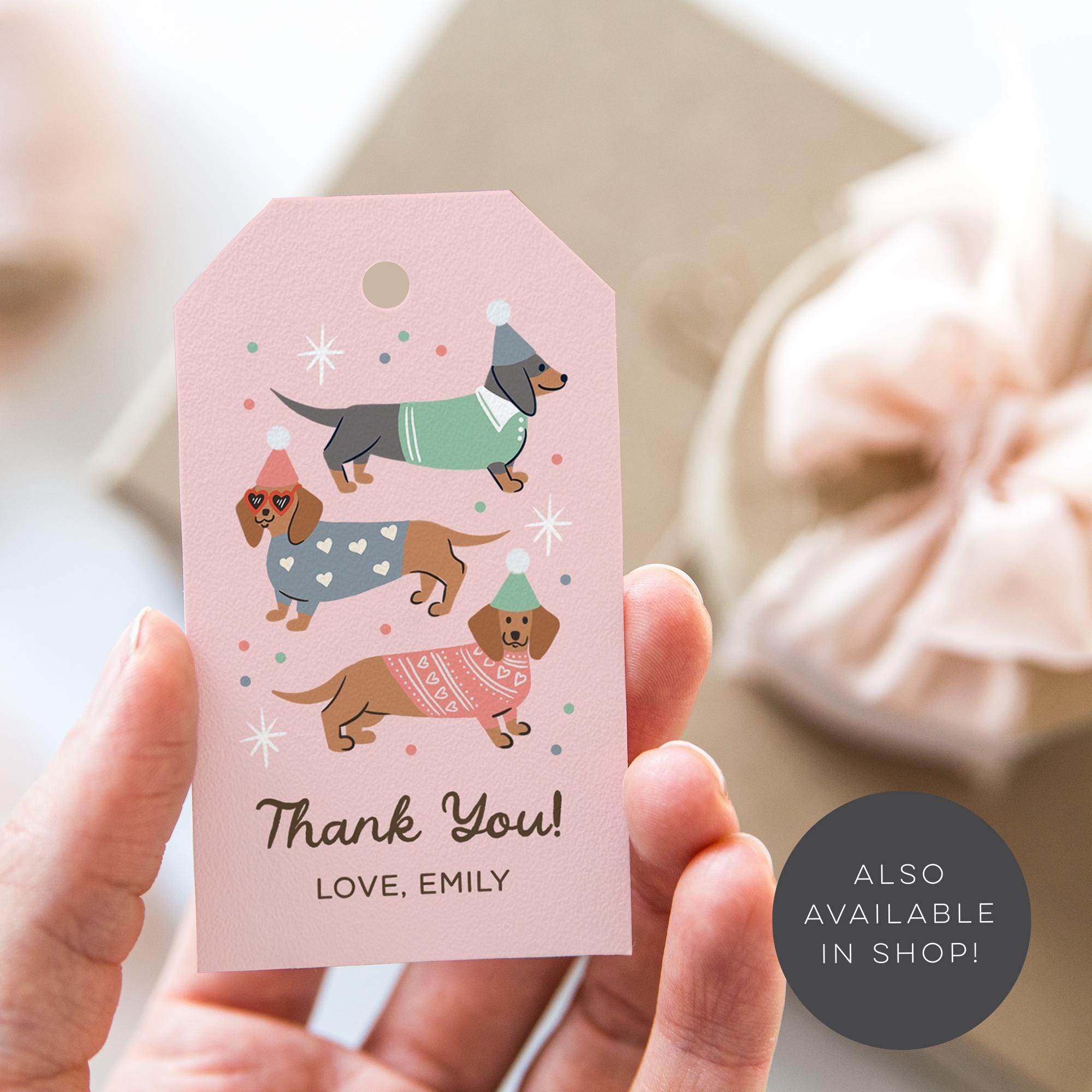 Editable Dachshund Adoption Certificate: Girls Dog Party Template (5x7 ...