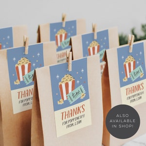 Movie Party Sign Template, Editable Movie Night Sign, Editable Snack ...