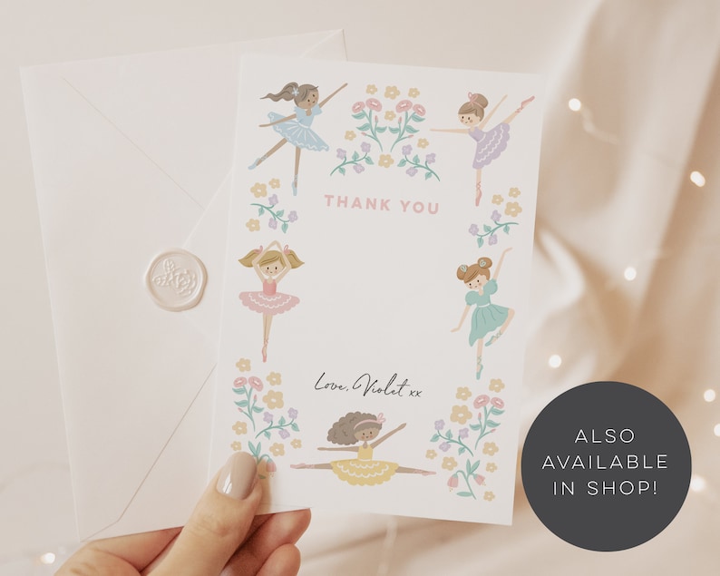 Editable Ballerina Invitation Ballet Invitation Template - Etsy